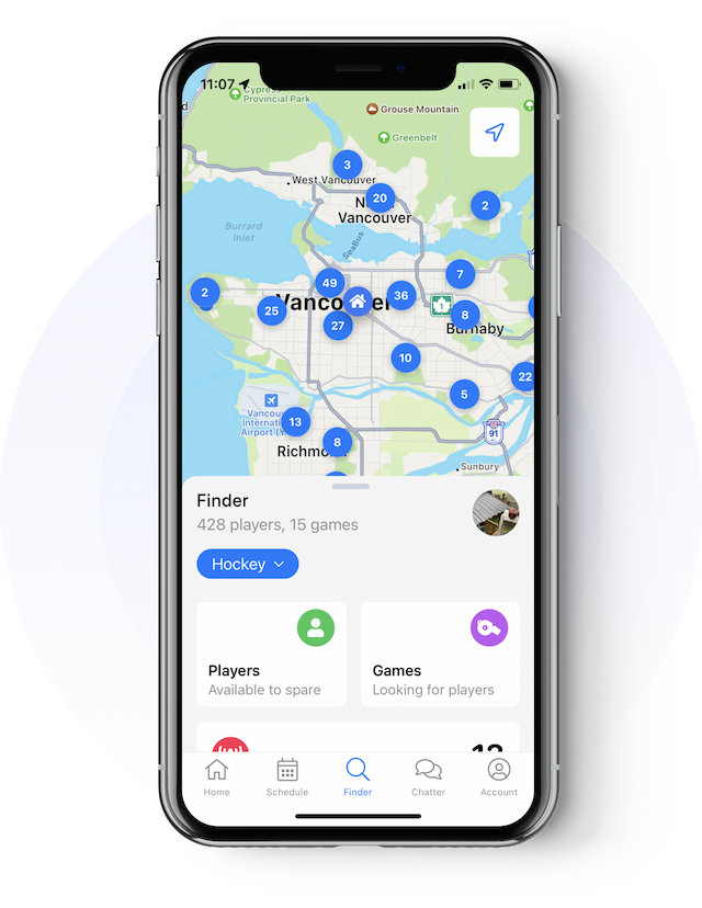 Find a game near you - BenchApp